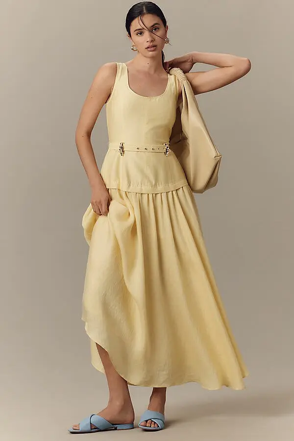 knee length dresses for ladies ELLENBROOK MAXI DRESS – Acler main image 1