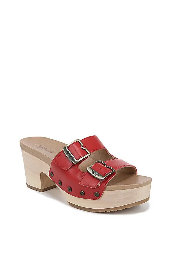 Dr. Scholl'S Original Vibe Wood-bottom Sandals