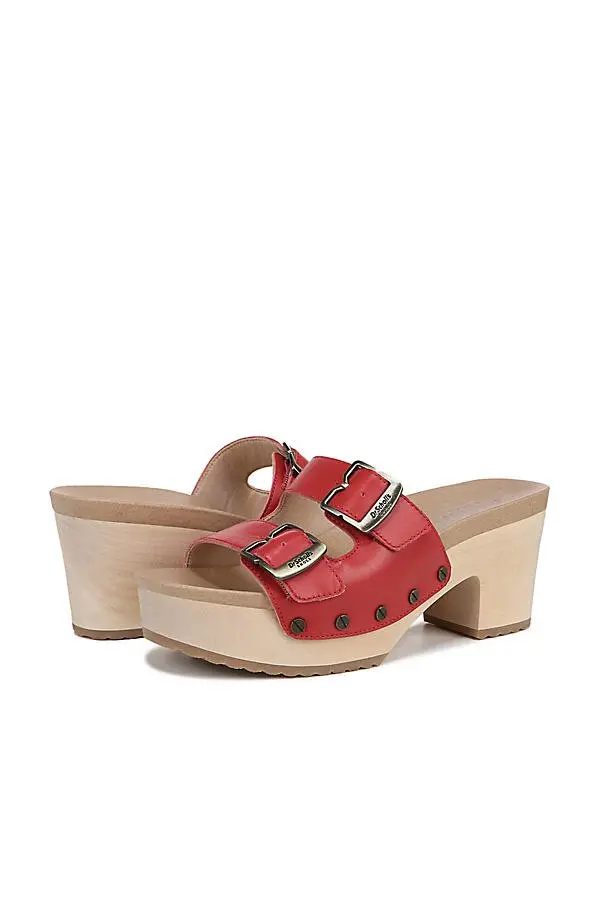 Dr. Scholl'S Original Vibe Wood-bottom Sandals