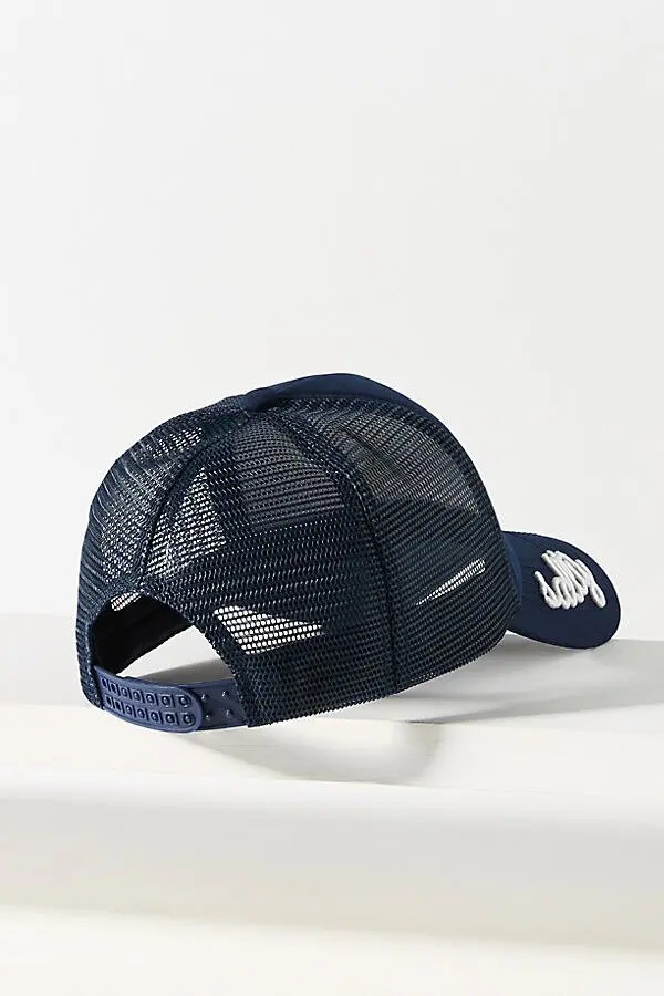 Worn/West Trucker Hat In Navy - 17% Off | Editorialist
