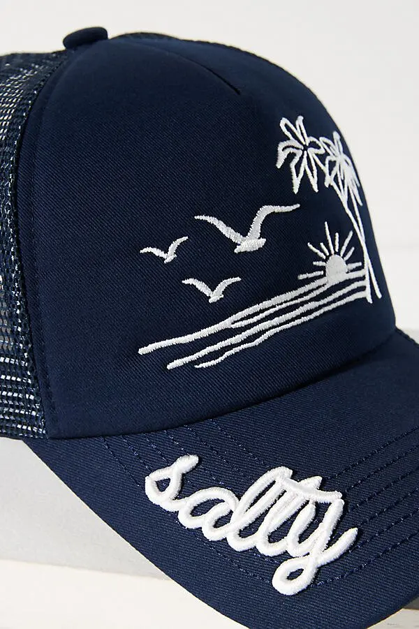 Anthropologie Worn/West Alpine Club Members Only Trucker Hat – Navy – One Size Worn/West Trucker Hat In Navy - 17% Off | Editorialist main image 3