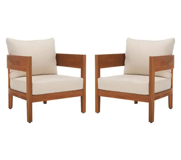 SAFAVIEH Set Of 2 Theo Chairs - One-color
