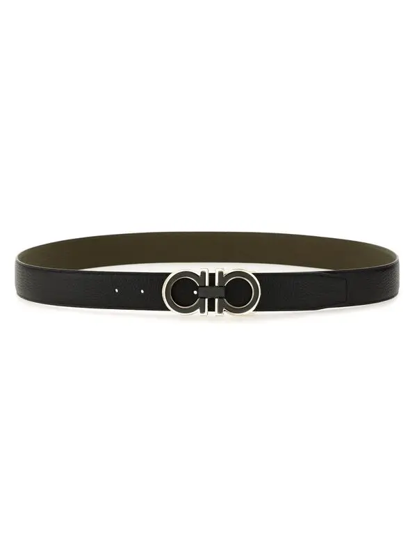 FERRAGAMO Belt With Hook - Black