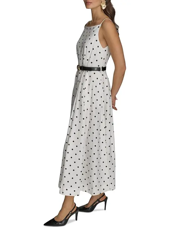 Donna Karan New York Linen Blend A-line Dress