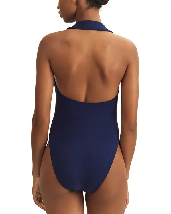Polo Ralph Lauren Collared One Piece Swimsuit