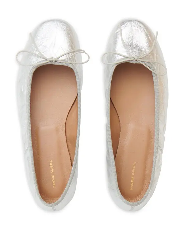MANSUR GAVRIEL Dance Ballerina Flats - Silver