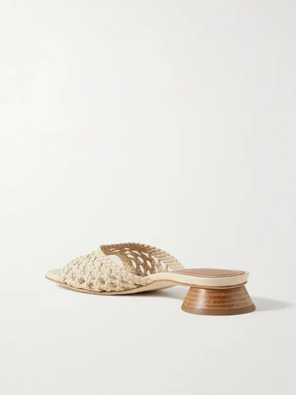 Staud Simone Braided Leather Sandals