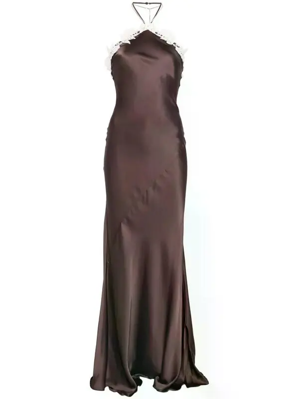 Patrizia Pepe Logo-pendant Maxi Dress