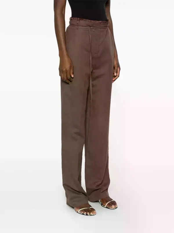 Patrizia Pepe Frayed Wide Leg Trousers