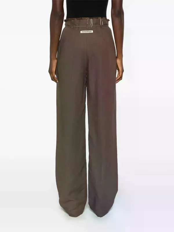 Patrizia Pepe Frayed Wide Leg Trousers