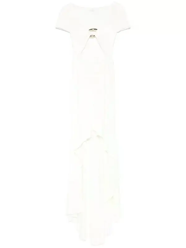 Patrizia Pepe Cut-out Maxi Dress - White