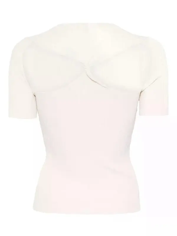 MRZ Ribbed T-shirt - Neutrals