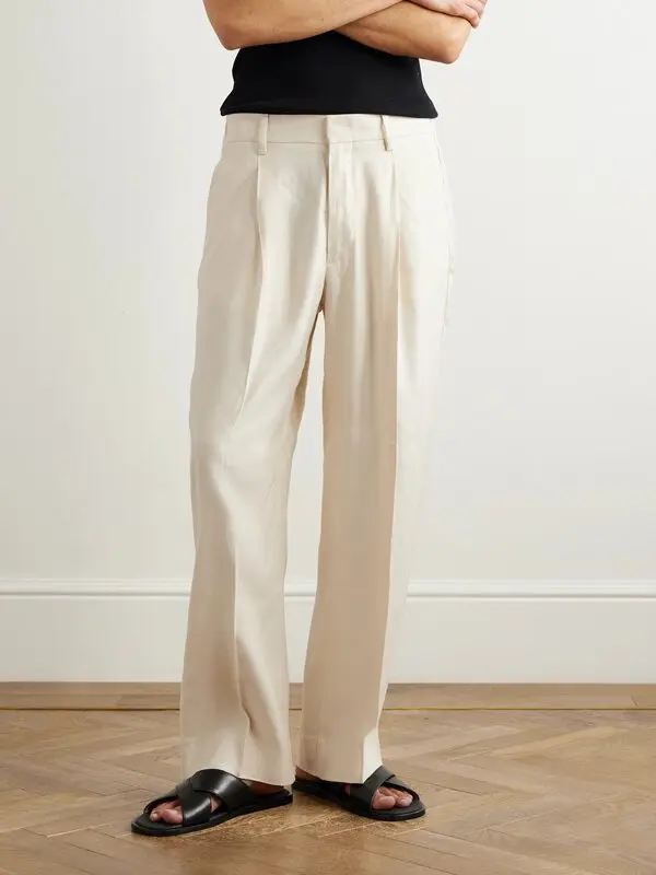 Nn07 Kay 1808 Straight-leg Trousers - Neutrals