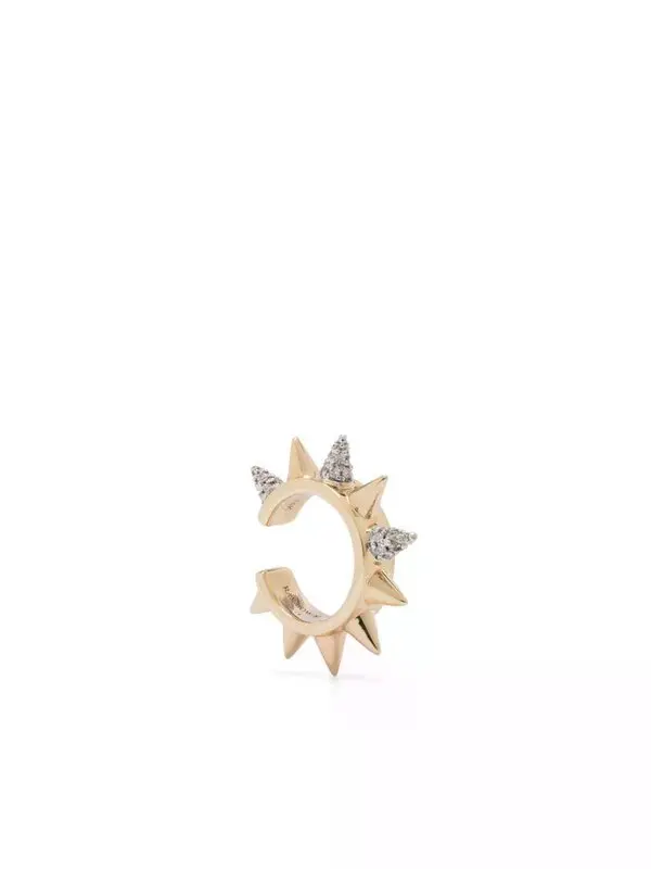 RAINBOW K 14k Yellow Diamond Ear Cuff - Gold