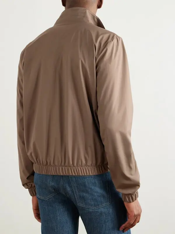 Loro Piana Reversible Windmate® Storm System® Nylon And Cashmere Blouson Jacket - Brown
