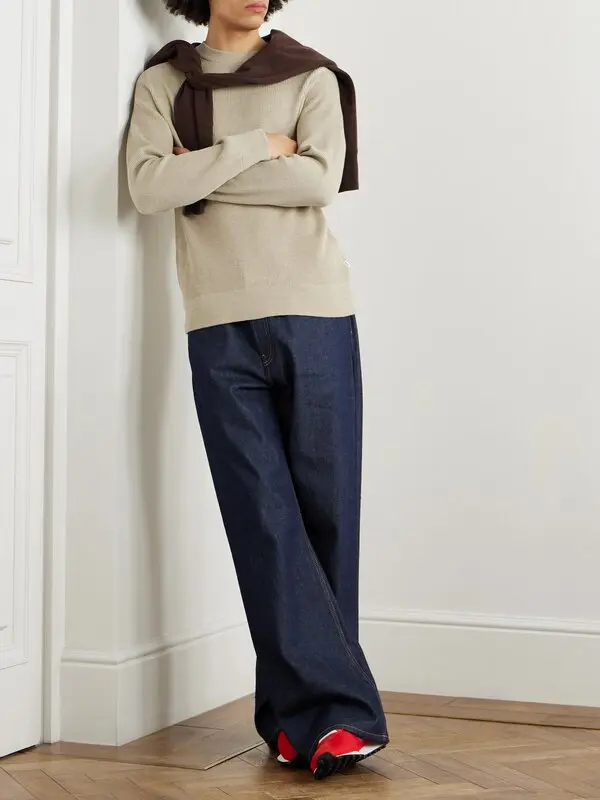 Nn07 Kevin 6600 Ribbed Organic Cotton Sweater - Neutrals