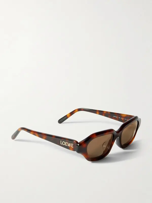Loewe Rectangular Acetate Sunglasses - Tortoiseshell