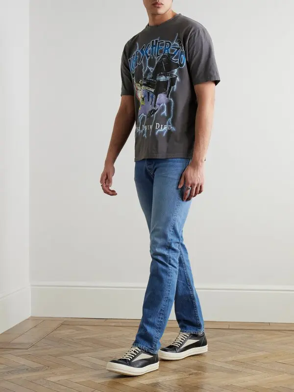 Kapital Printed Cotton-jersey T-shirt