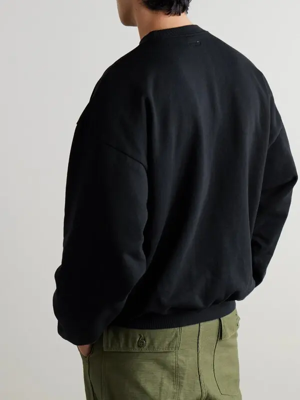 Kapital Printed Cotton-jersey Sweatshirt - Black