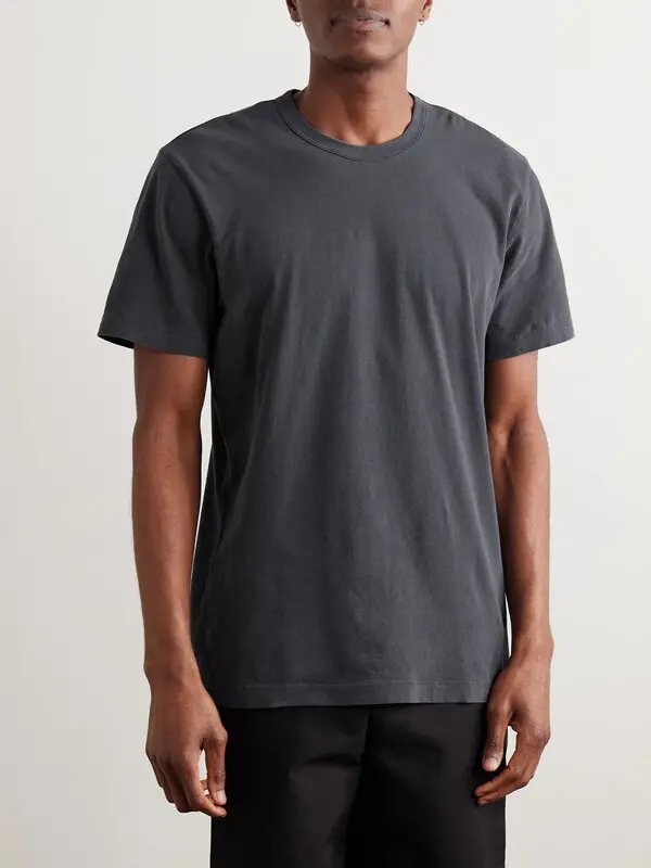 JAMES PERSE Combed Cotton-jersey T-shirt - Blue