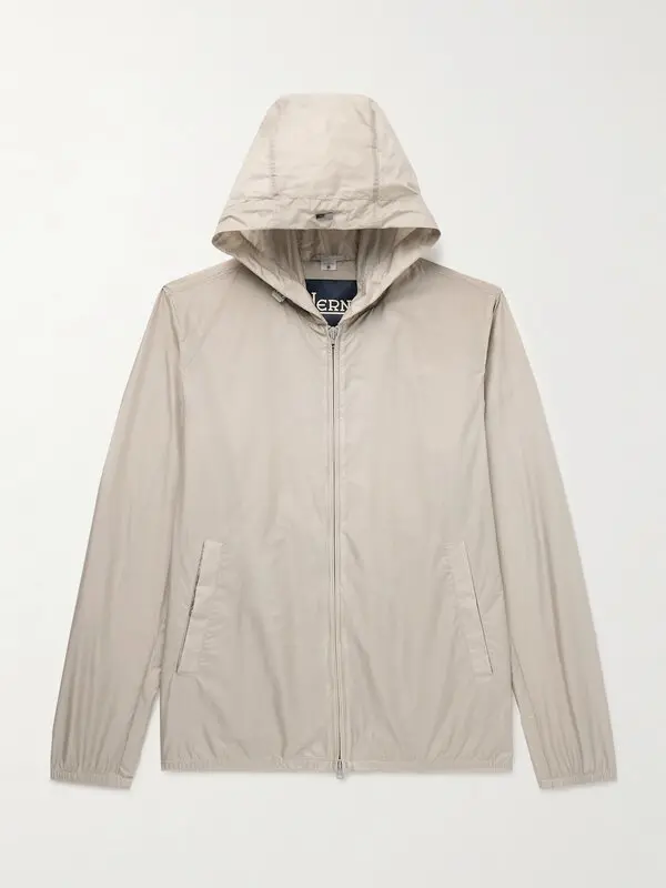 Herno Ripstop Hooded Jacket - Neutrals