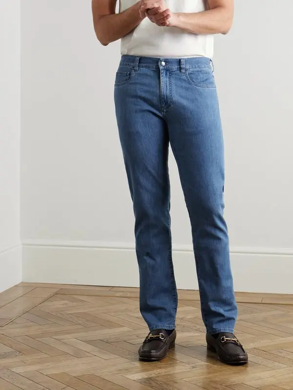 Canali Slim-fit Straight-leg Jeans