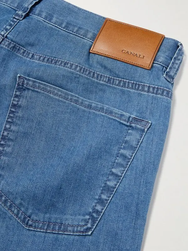 Canali Slim-fit Straight-leg Jeans