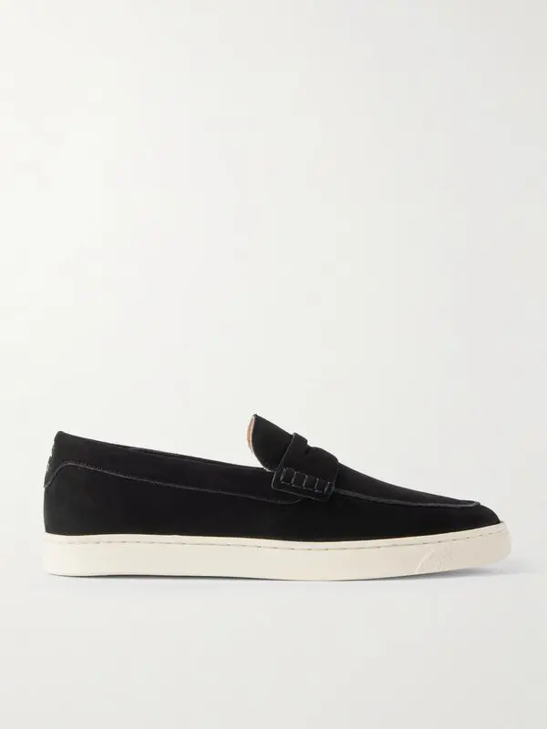Brunello Cucinelli Suede Penny Loafers