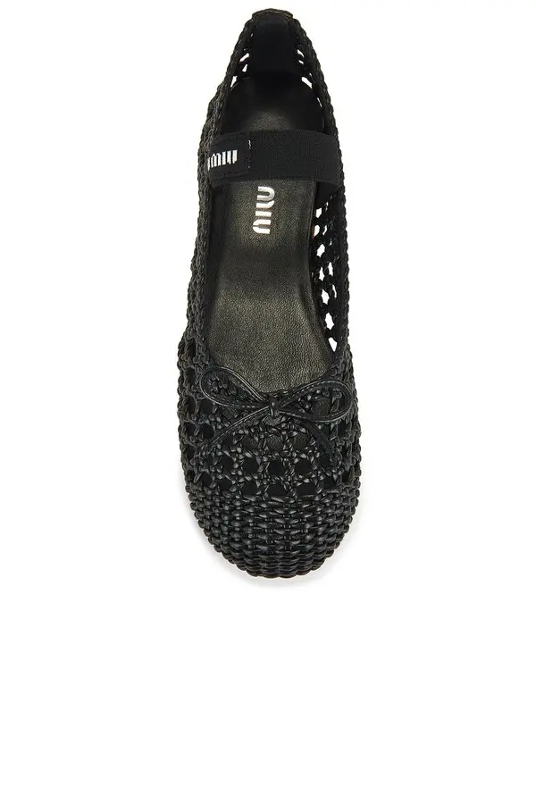 Miu Miu Ballet Flat - Nero