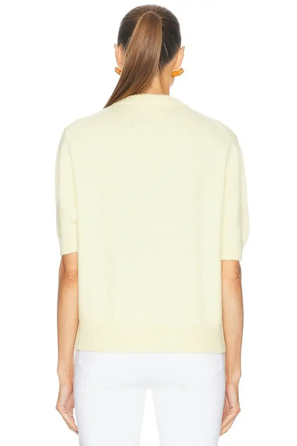 Khaite Davin Cashmere Sweater Top - Zest