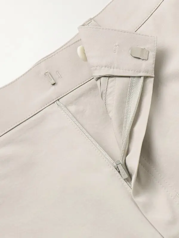 AMOMENTO Straight-leg Cotton-blend Trousers