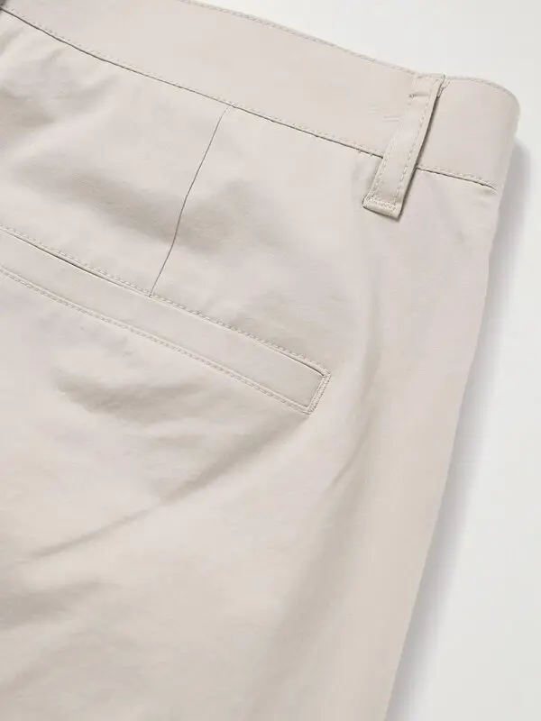 AMOMENTO Straight-leg Cotton-blend Trousers