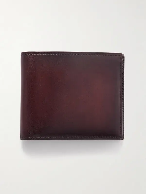 Berluti Venezia Leather Billfold Wallet - Burgundy