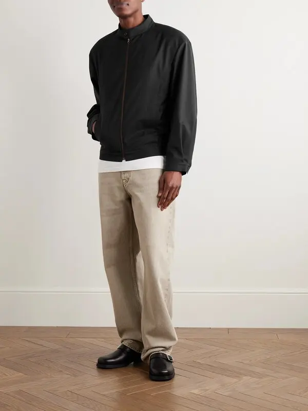 AMOMENTO Striped Wool-blend Jacket
