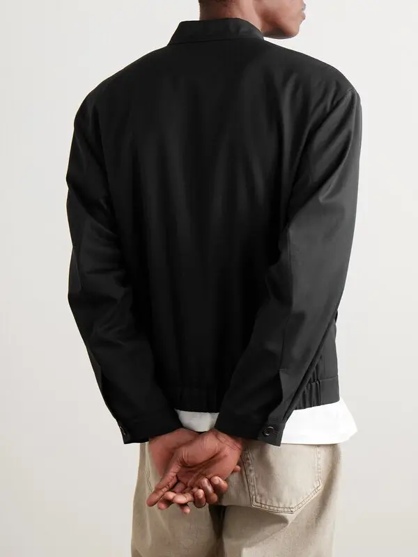AMOMENTO Striped Wool-blend Jacket