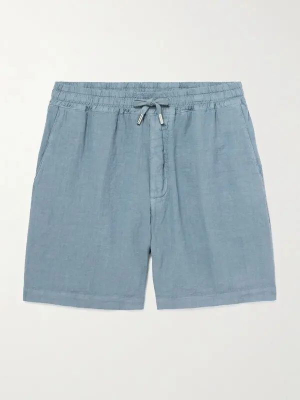 Altea Samuel Straight-leg Linen Shorts