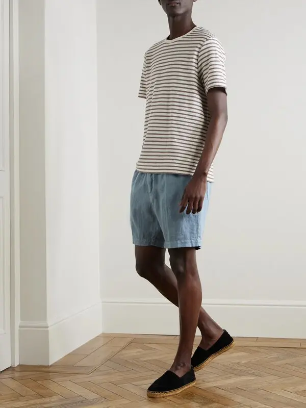 Altea Samuel Straight-leg Linen Shorts