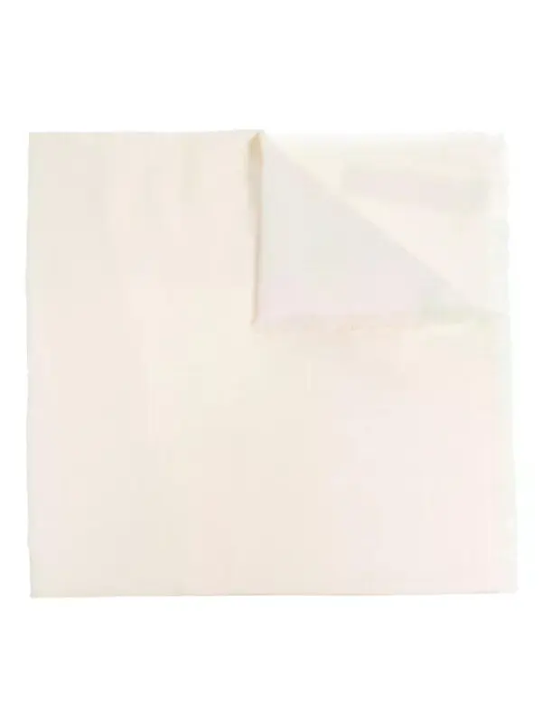 Max Mara Curvone Scarf - White