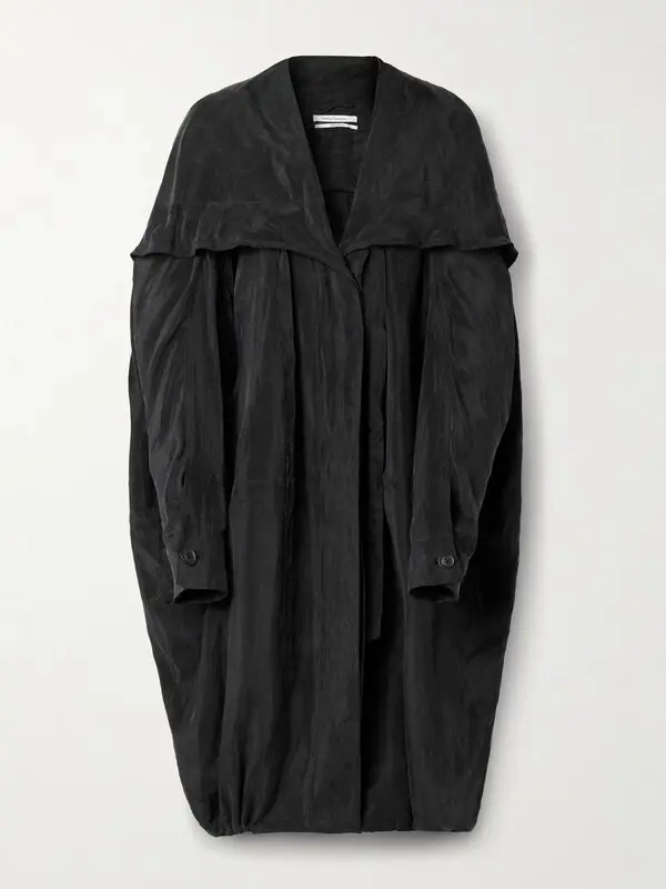 Another Tomorrow Oversized Hooded Tencel Lyocell Jacket