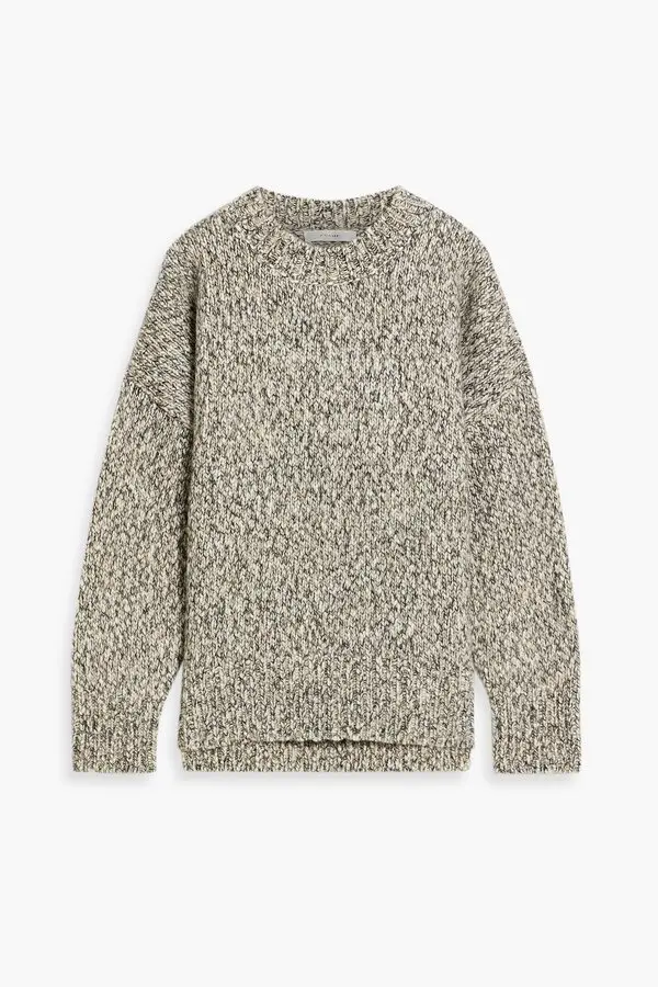 FRAME Marled Wool-blend Sweater
