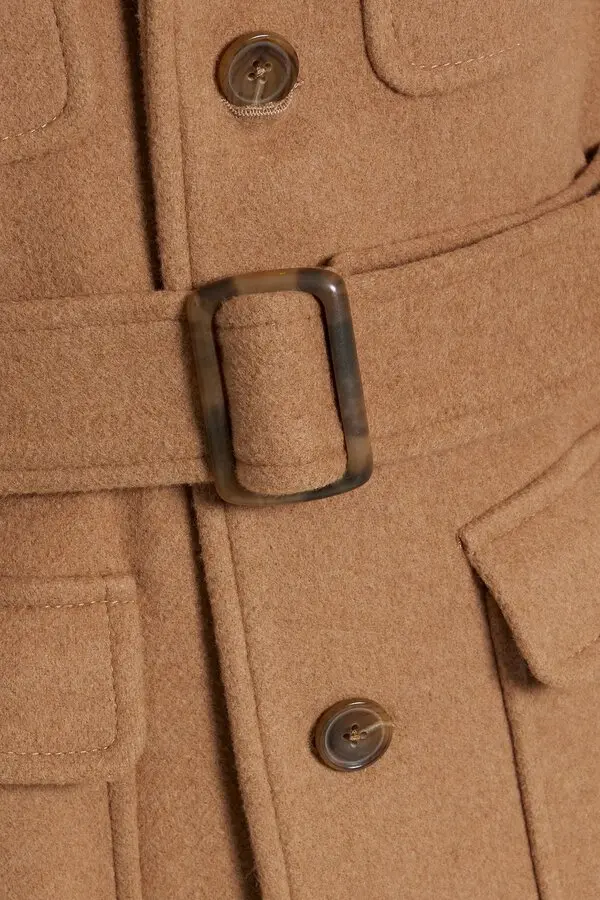 FRAME Melton Belted Felt Jacket