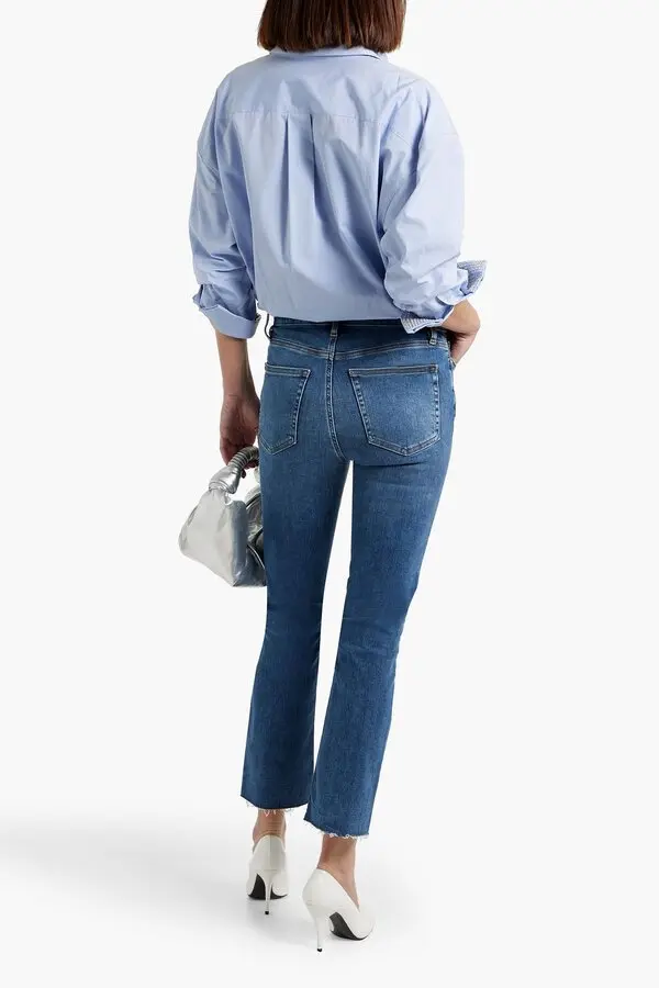 FRAME Le High Straight Cropped Jeans