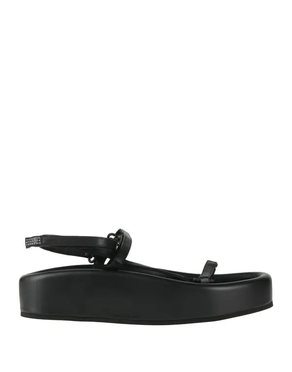 MAISON MARGIELA Leather Technical Wedge Sandals