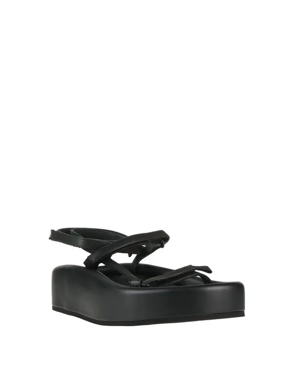 MAISON MARGIELA Leather Technical Wedge Sandals