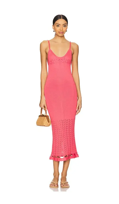 Peixoto Nora Knit Dress - Sunkist Coral