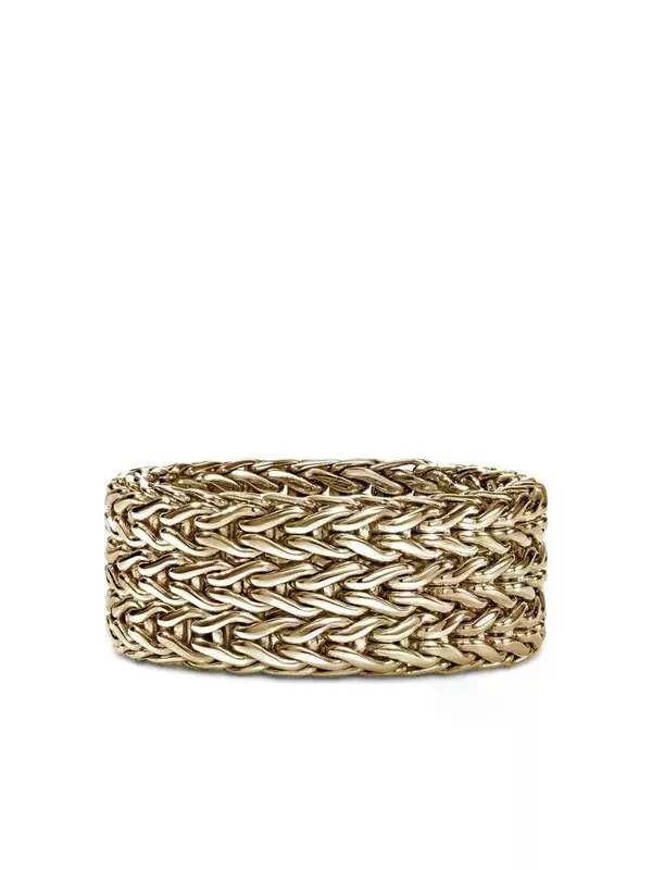 John Hardy 14kt Yellow Rata Chain Ring - Gold