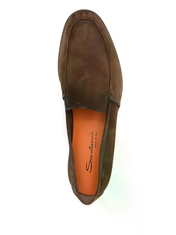 Santoni Suede Loafers