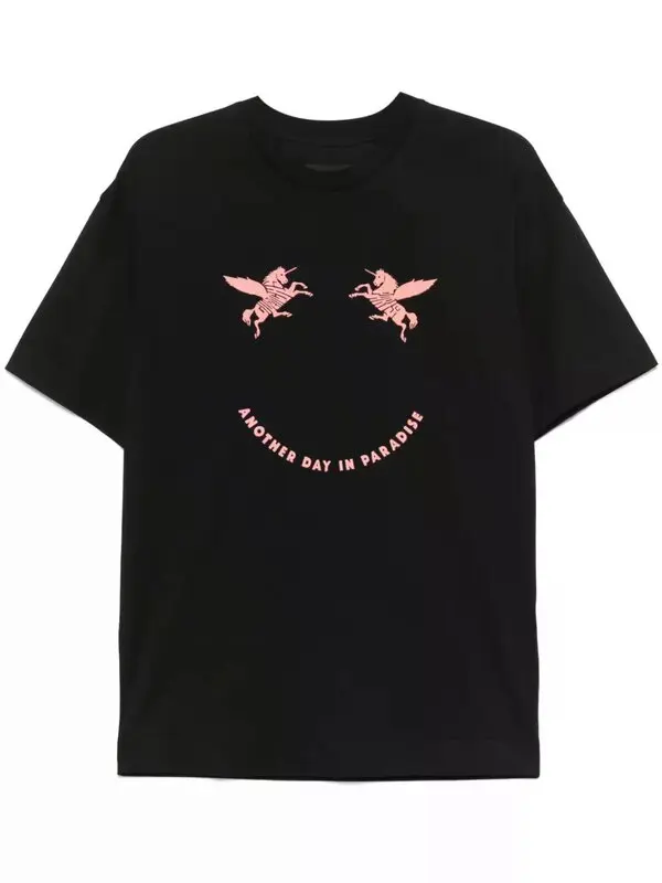 Givenchy Unicorns-embroidered Cotton T-shirt - Black