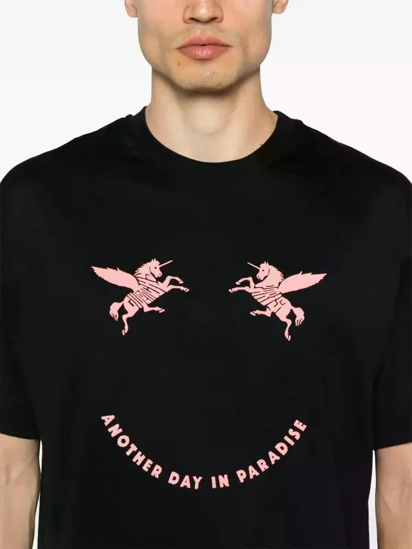 Givenchy Unicorns-embroidered Cotton T-shirt - Black