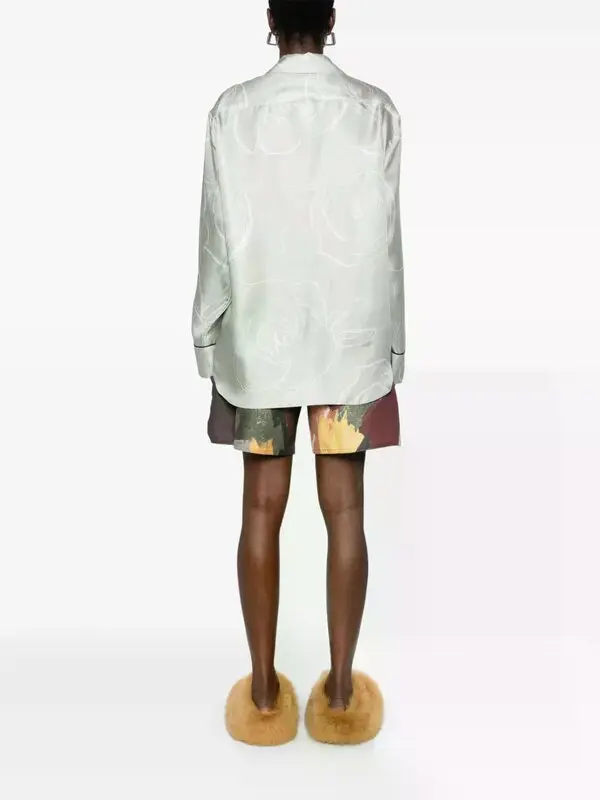 Marni Printed Silk Shirt - Green